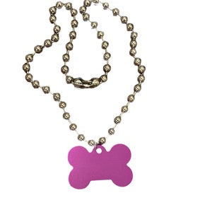 Dog Bone Choker/ Dog Tag Choker Necklace/ Bone Necklace/ Dog Tag Choker ...