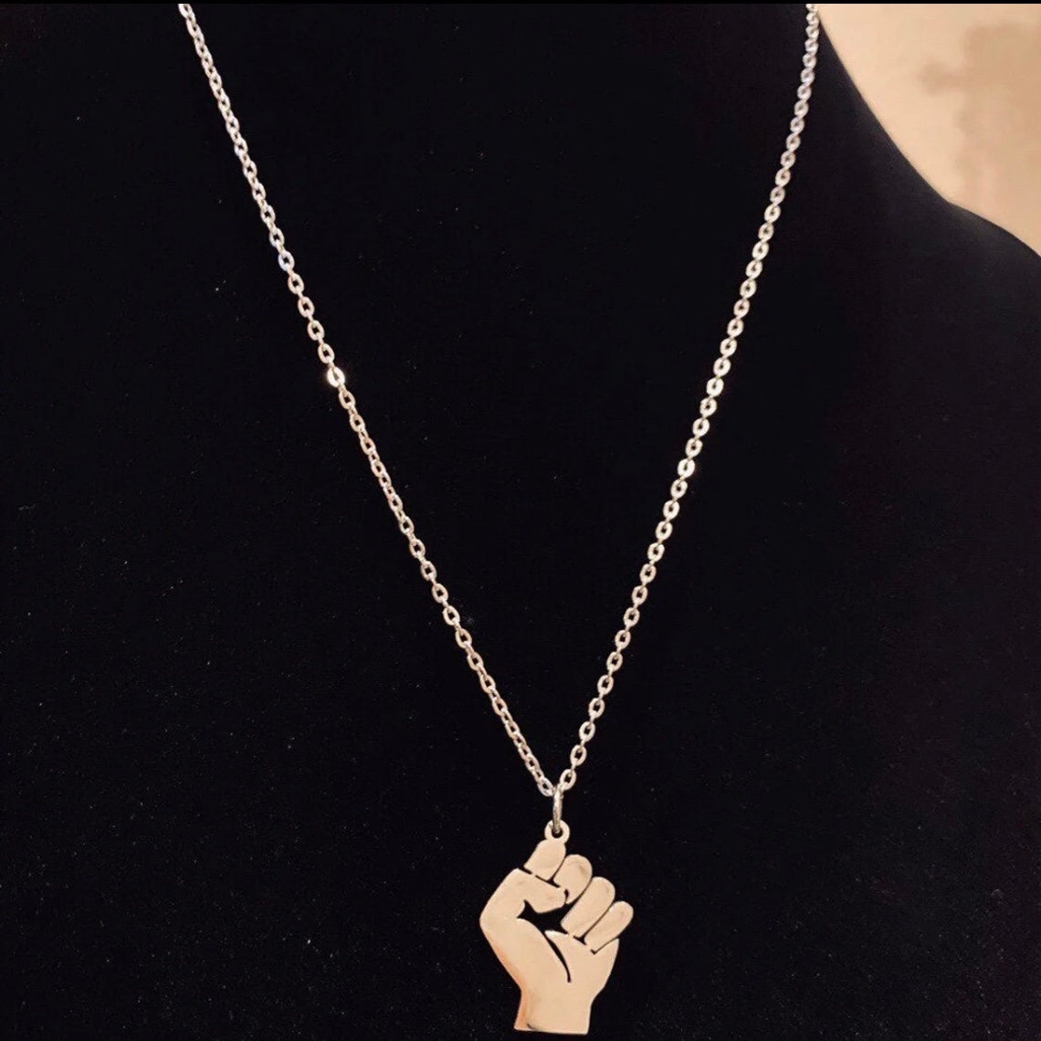 BLM Necklace/black Lives Matter Necklace/solidarity - Etsy