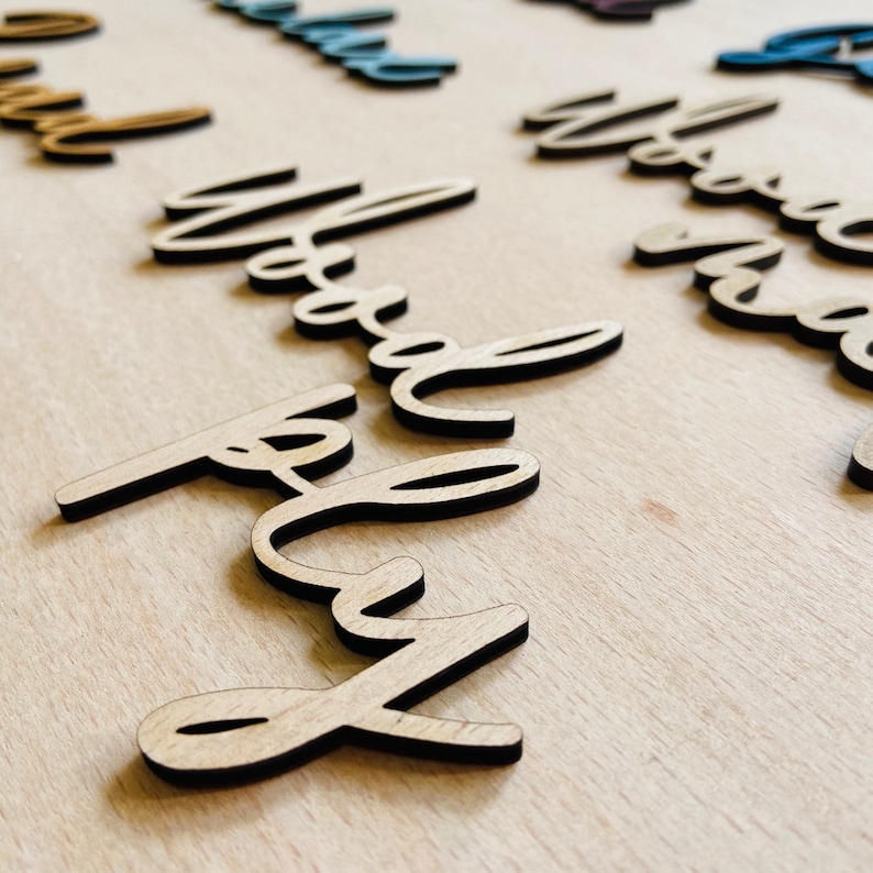 Wooden Laser Cut Names Painted Or Plain Wedding Place Etsy wooden-laser-cut-names-painted-or-plain-wedding-place-etsy