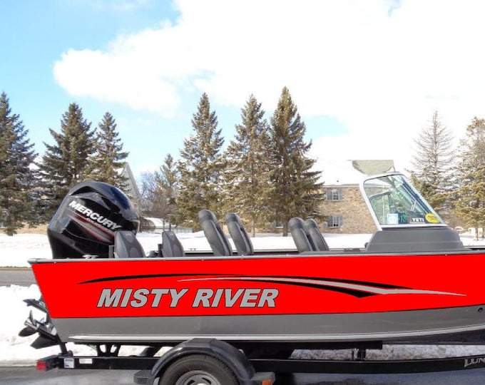 MISTY RIVER Boat Decal Custom Set EXCALIBER - Etsy Canada