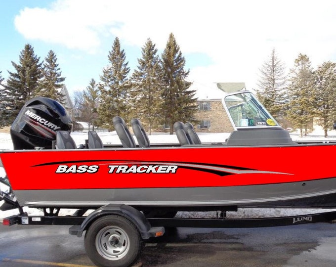 Bass Tracker Boat Decal Custom Set Excaliber - Etsy