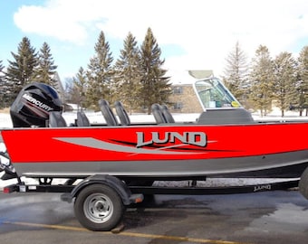 Lund Boat Emblems 22 FREE FAST Delivery DHL Express Stickers Set ...