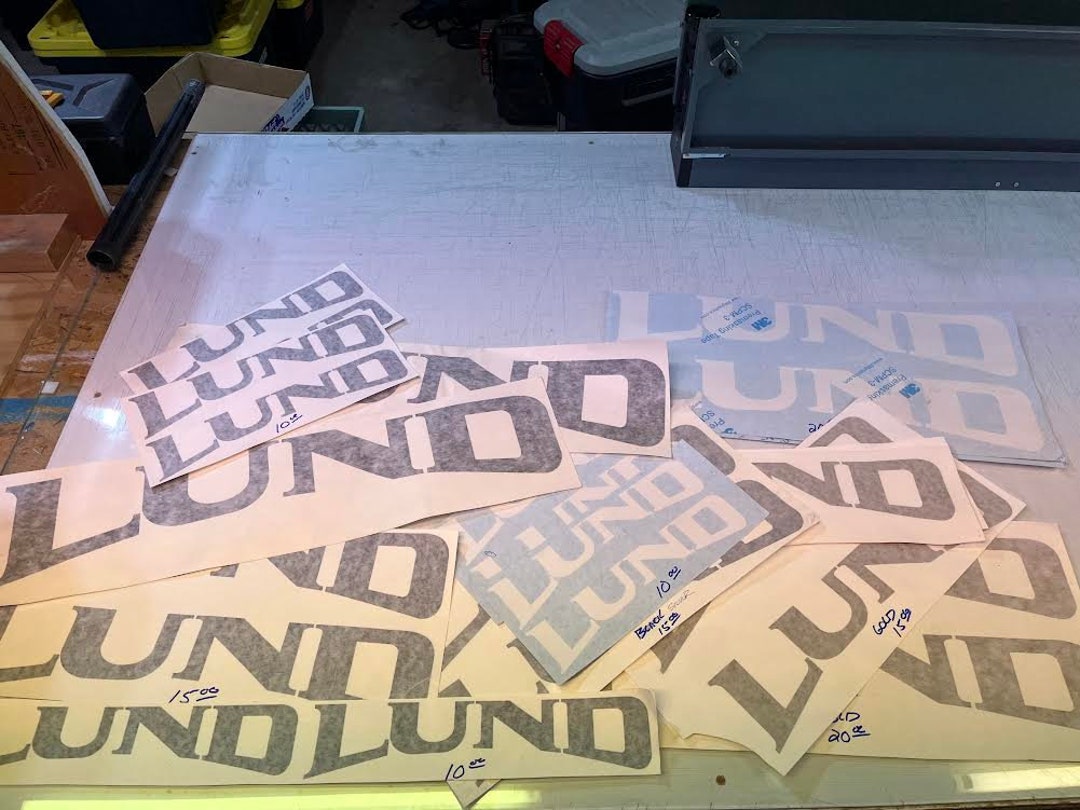 Assorted LUND BOAT Decals (26 Total) - Etsy