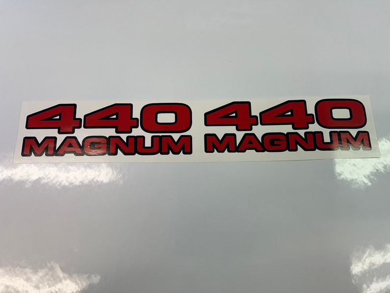 Dodge 440 MAGNUM Hood Fender Decals - Etsy