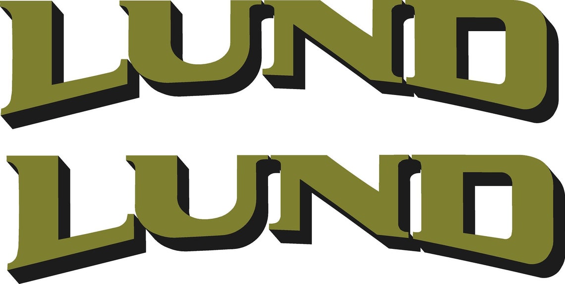 LUND 2 Color BOAT DECALS. 28" Long! - Etsy