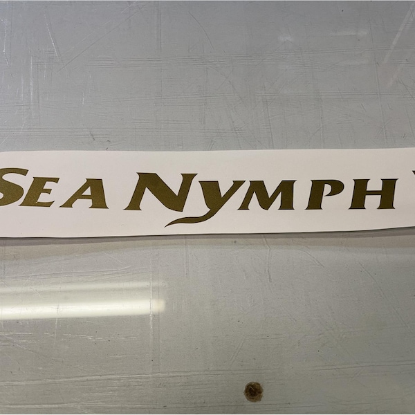 Sea Nymph Boat Decals - Etsy