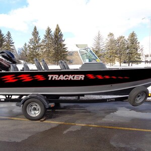 TRACKER Boat Decal Custom Set CHECKER - Etsy