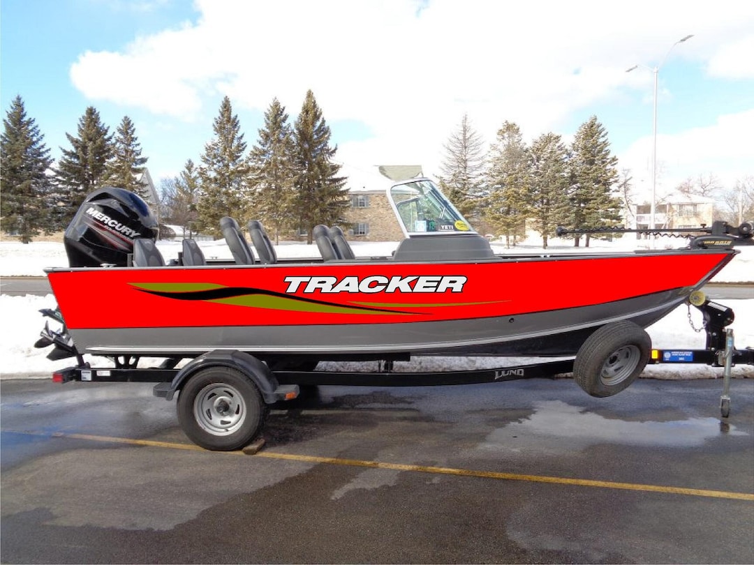 TRACKER Boat Decal Custom Set JAVELIN - Etsy