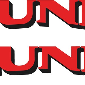 LUND 2 Color BOAT DECALS. 28" Long! - Etsy