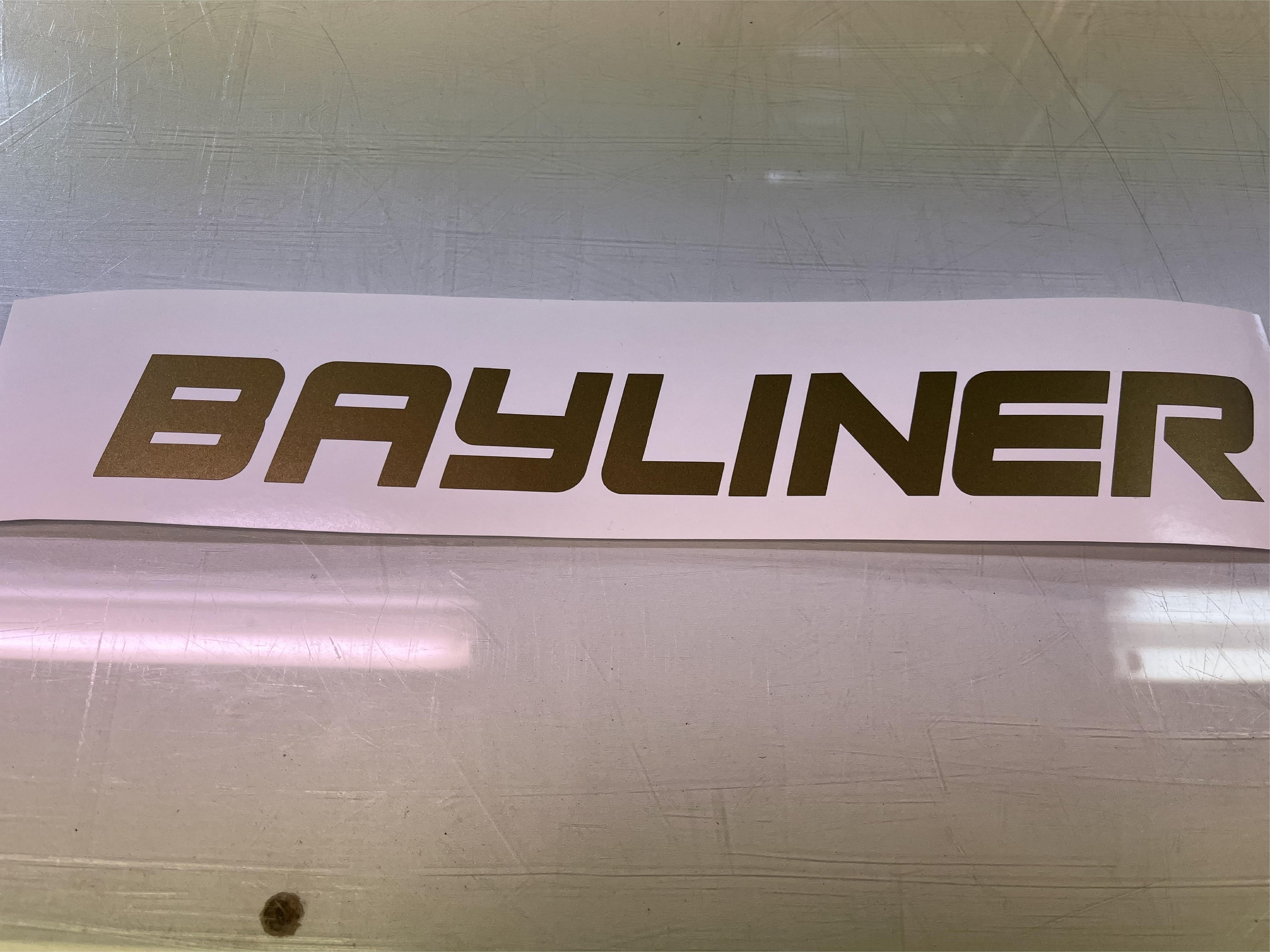 BAYLINER 24" Metallic Boat Decals - Etsy