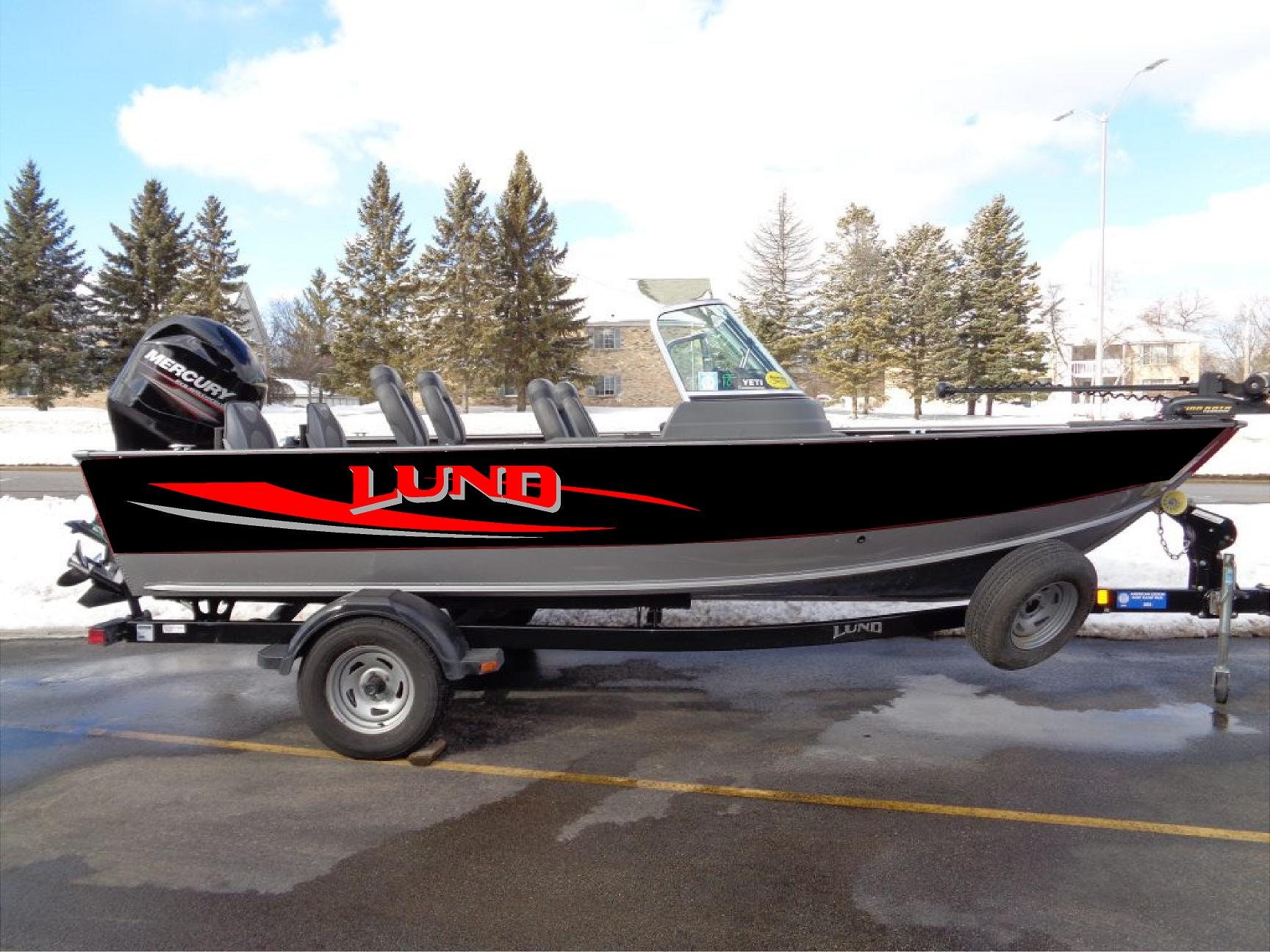 LUND Boat Decal Custom Set HURRICANE - Etsy