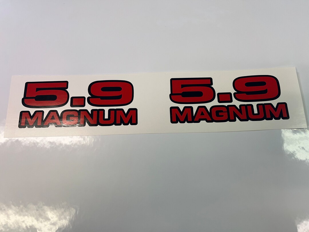 Dodge 5.9 MAGNUM Hood Fender Decals - Etsy