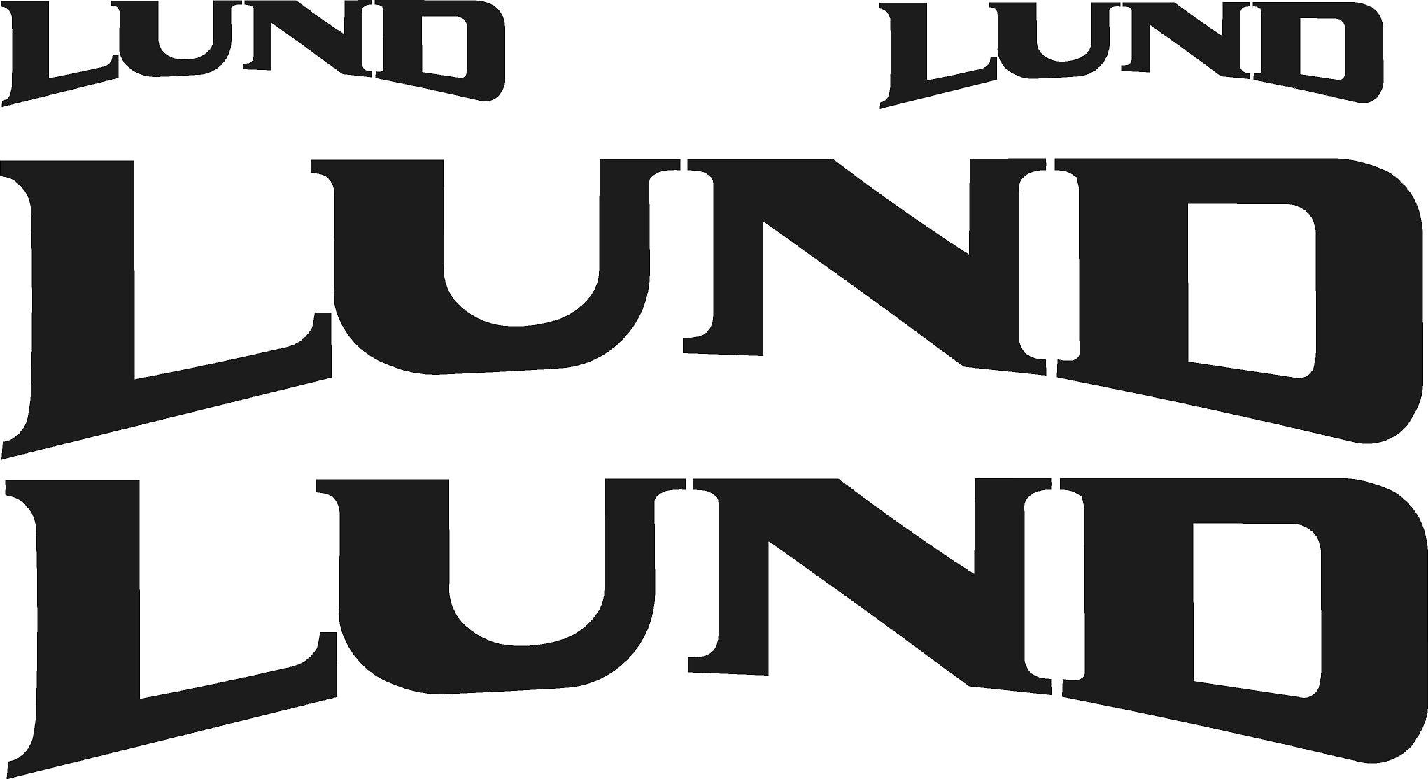 LUND 1 Color BOAT DECALS. 28" Long! 4 Decal Set. - Etsy