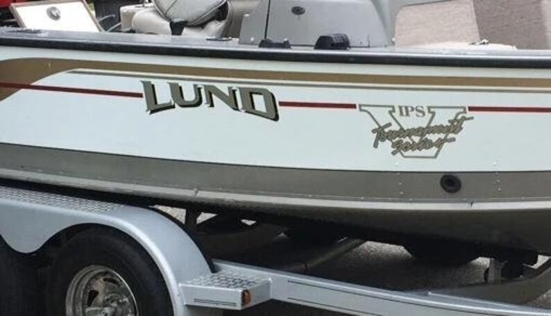LUND 2 Color BOAT DECALS. 28" Long! - Etsy