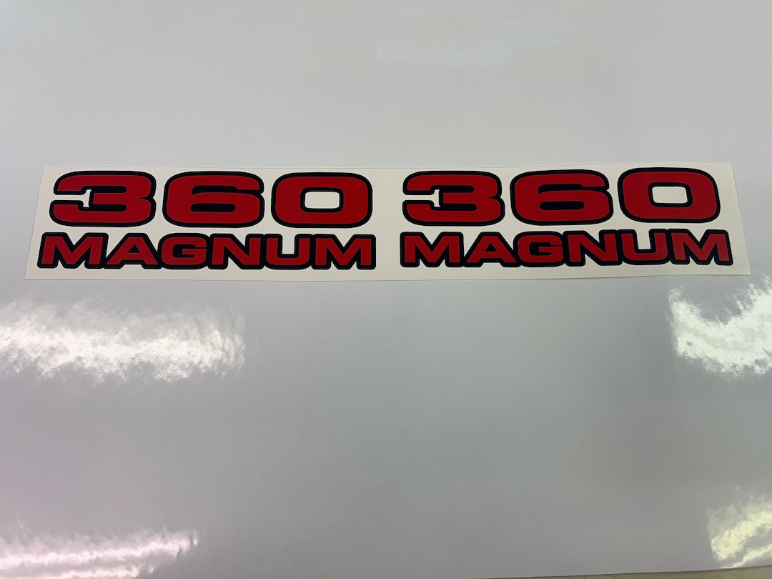 Dodge 360 MAGNUM Hood Fender Decals - Etsy