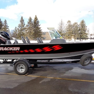 TRACKER Boat Decal Custom Set CHECKER - Etsy