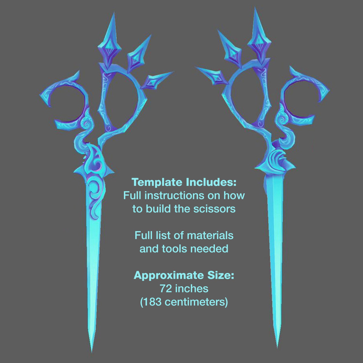 League of Legends Inspired Gwen Scissors Template - Etsy