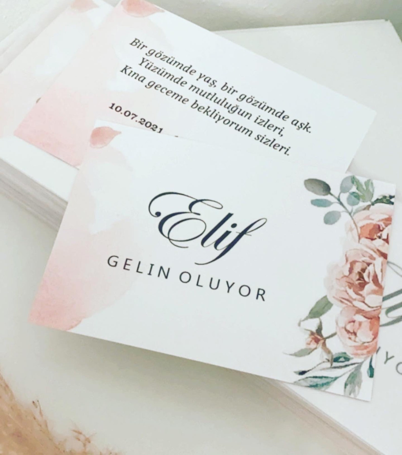 Invitation card for henna evening | Etsy