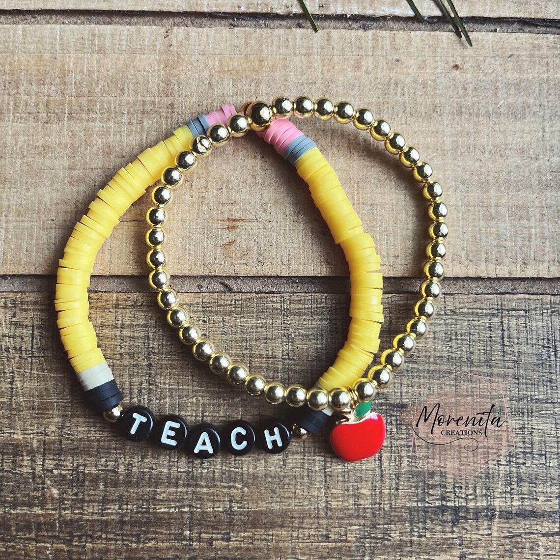 Teacher Bracelet Set, Teacher Gift, Back to School Gift - Etsy