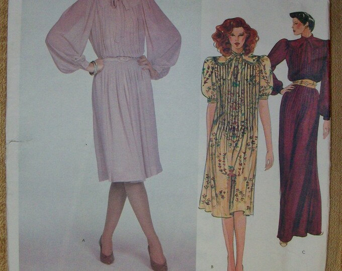 Vintage Vogue Pattern 2849 - Complete and Uncut - Dress - Misses' Size ...