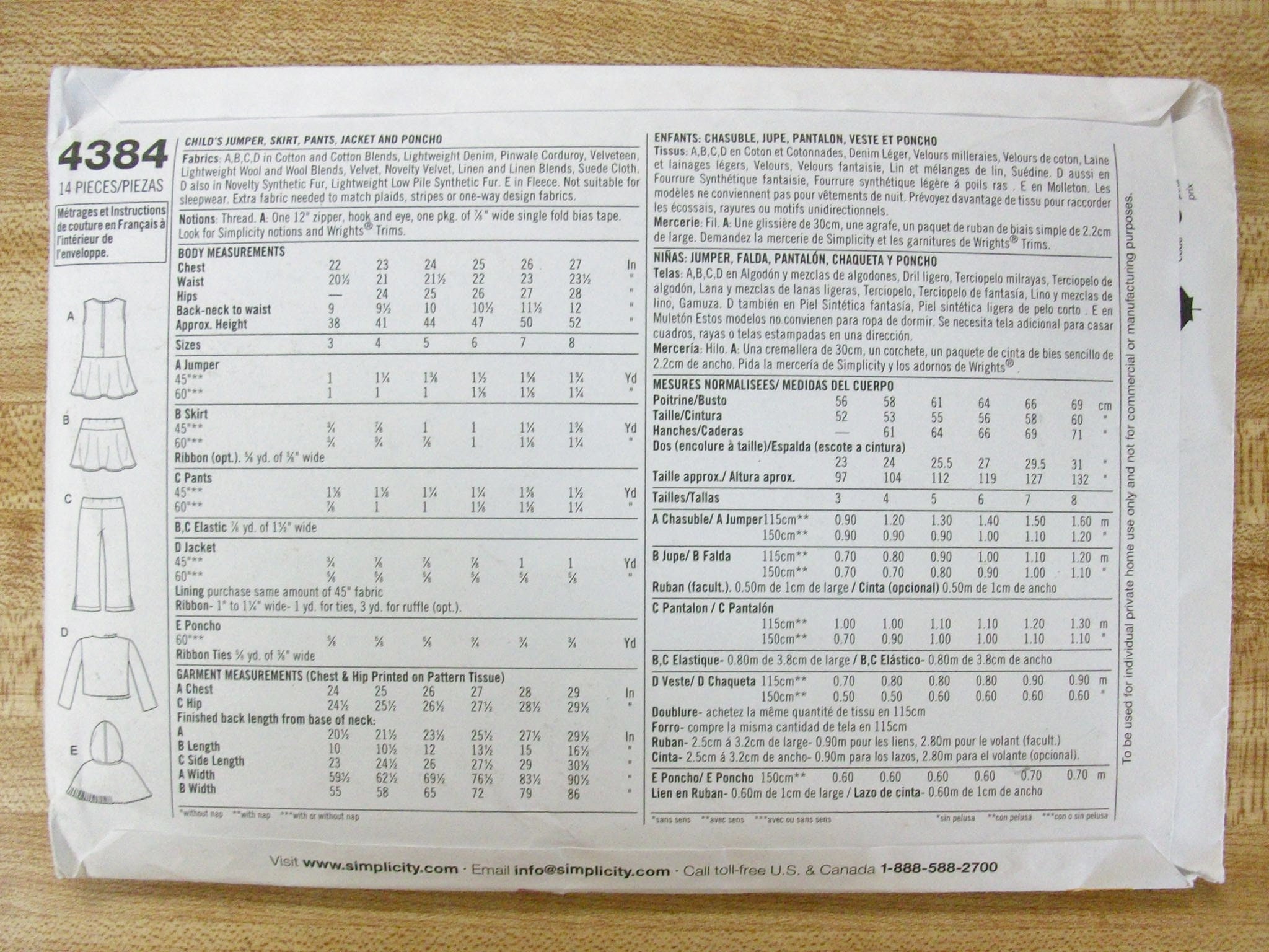 Simplicity Pattern 4384 Complete and Uncut Jumper Skirt - Etsy