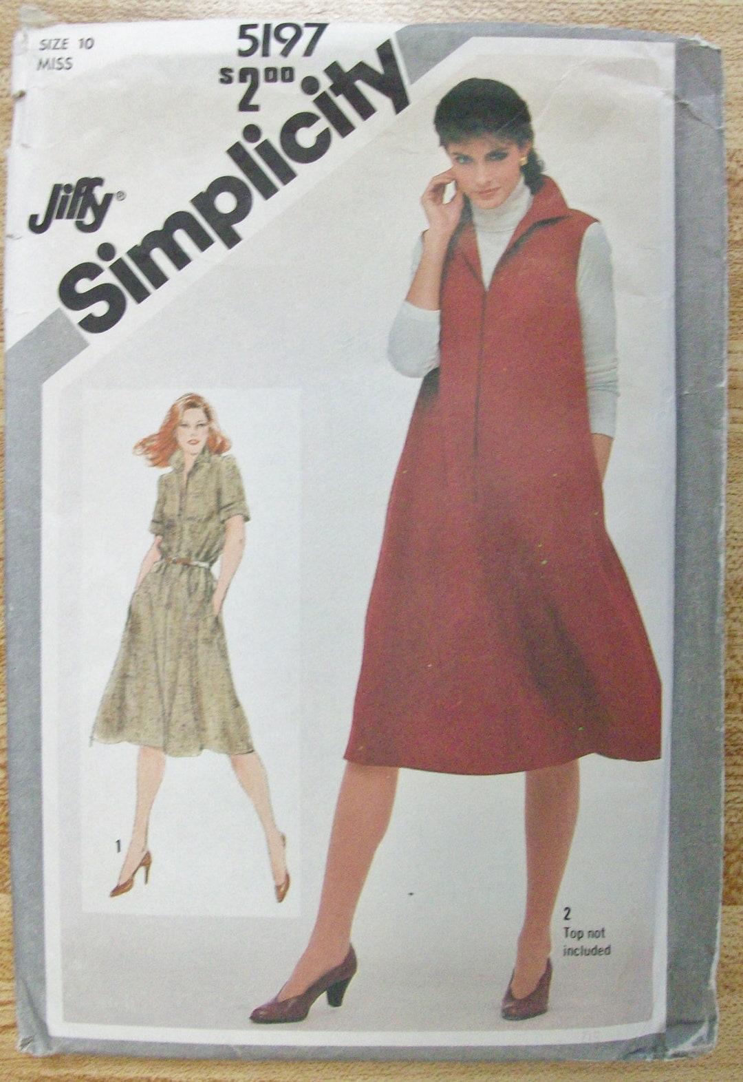 Simplicity Pattern 5197 - Complete and Uncut - Dress, Jumper - Misses ...