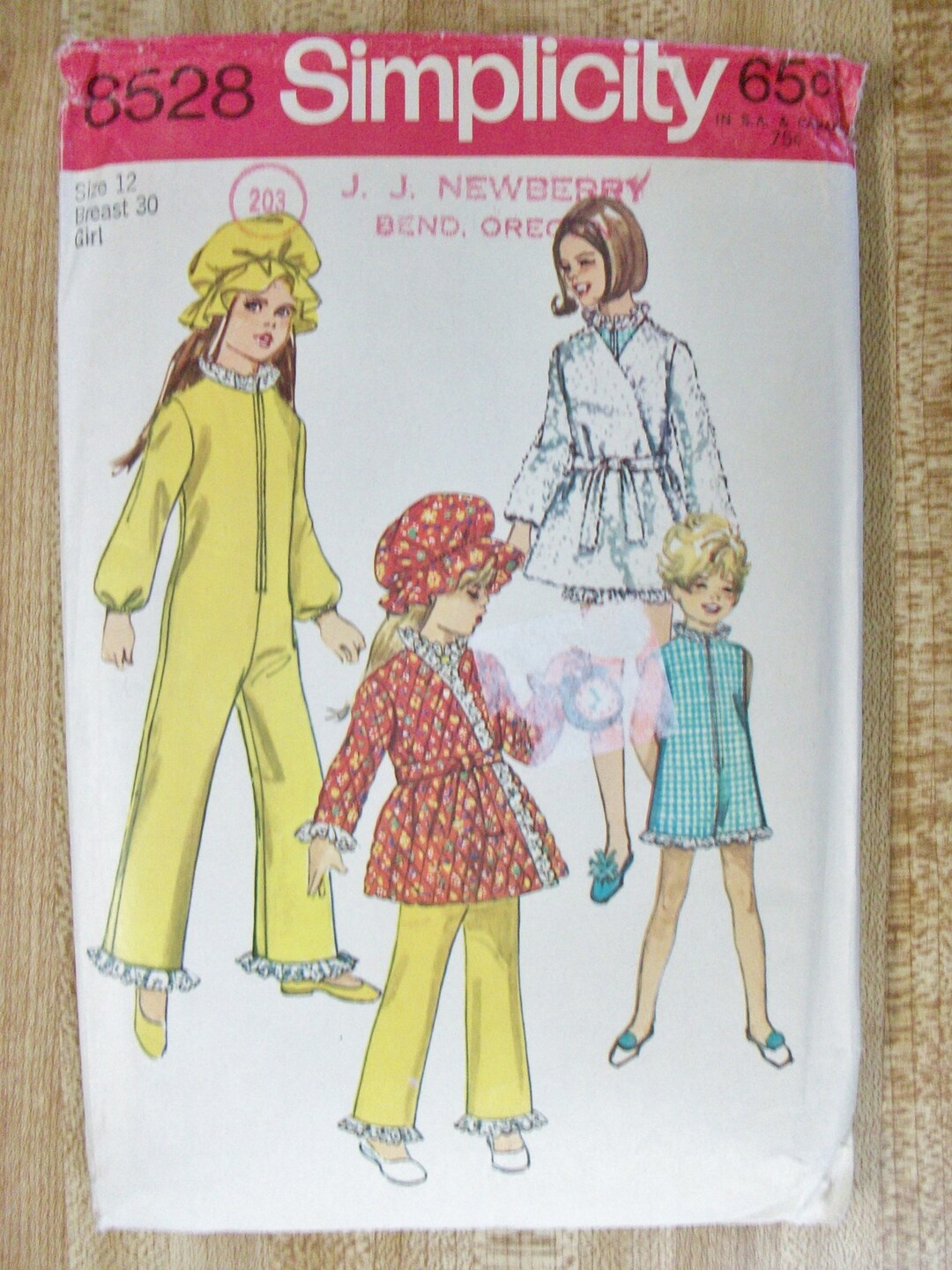 Vintage Simplicity Pattern 8528 - Complete and Uncut - Jumpsuit, Robe ...