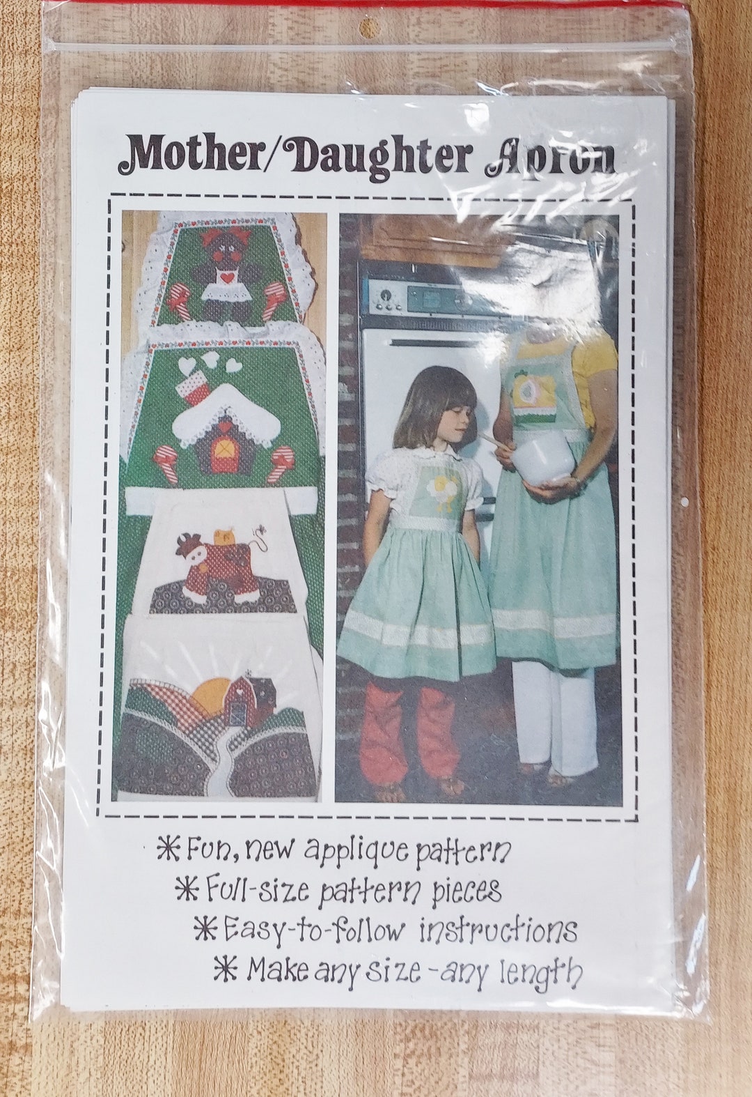 Vintage Patch Press Pattern - Complete and Uncut - Mother/daughter ...