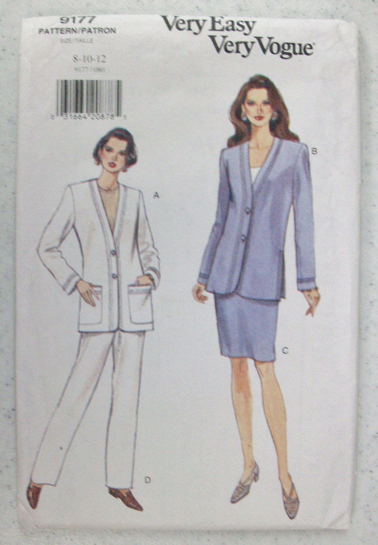Vintage Vogue Pattern 9177 Complete and Uncut Size 8-10-12 - Etsy