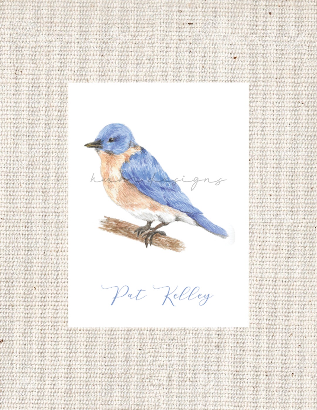 Bluebird Stationery Thank You Notes - Etsy
