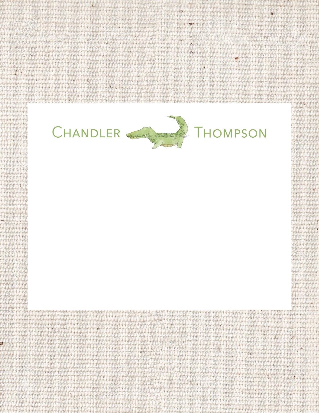 Baby Alligator Stationery Personalized Thank You Note - Etsy