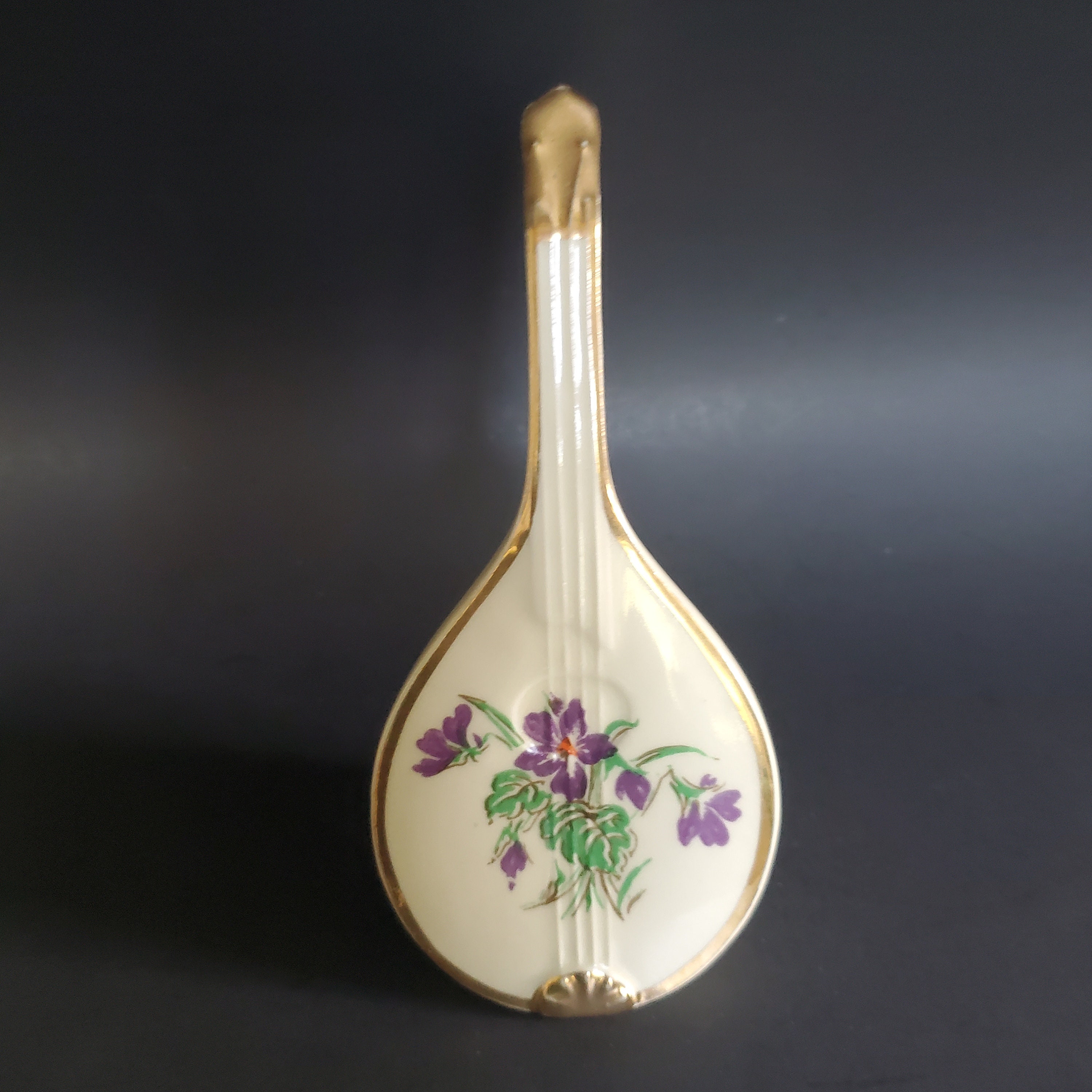 Vintage Moyer Mandolin Hanging Wall Pocket Planter Pot W/ Hand Painted ...