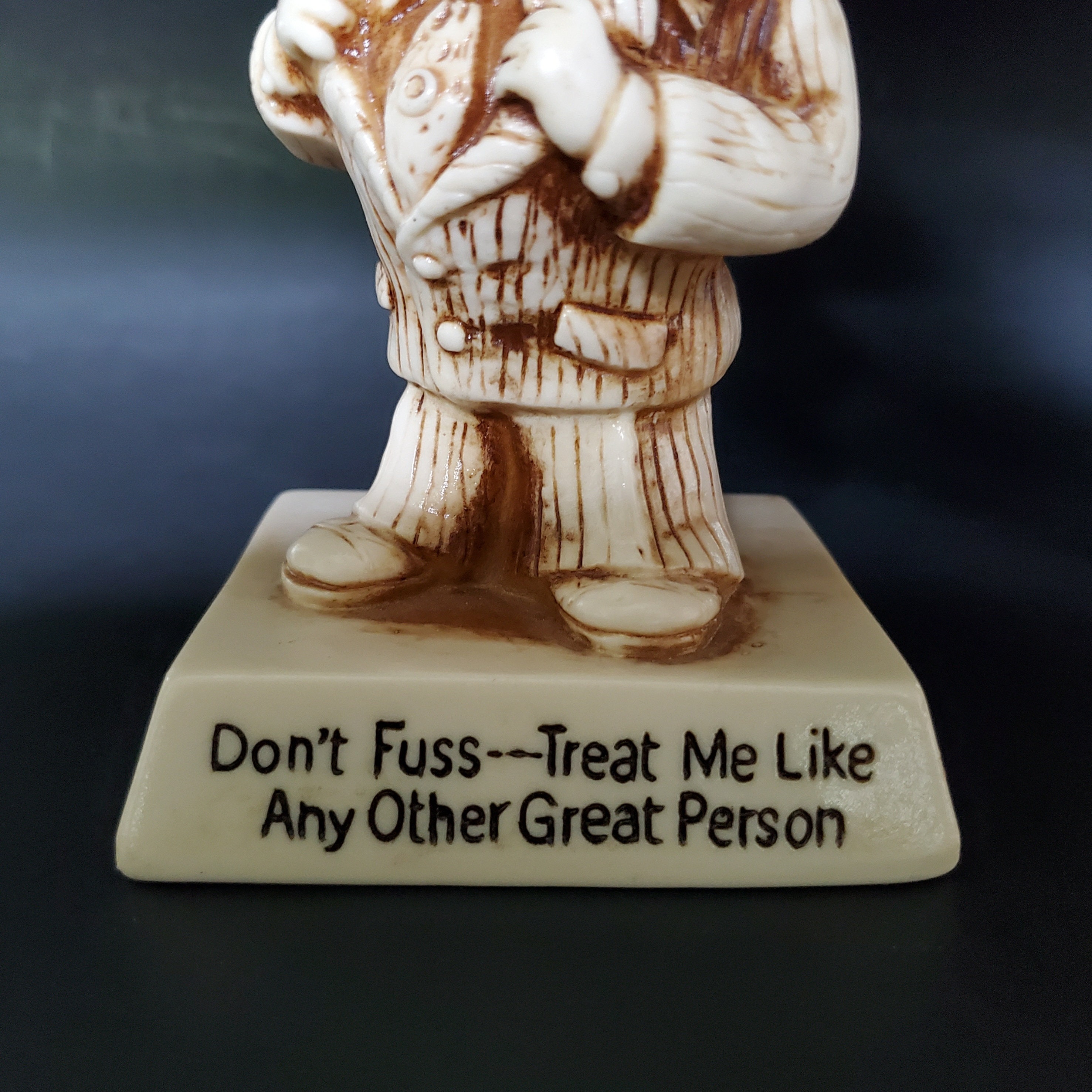 Retro Russ Berrie 70s Guy Resin Figurine Statue. Vintage Sillisculpt ...