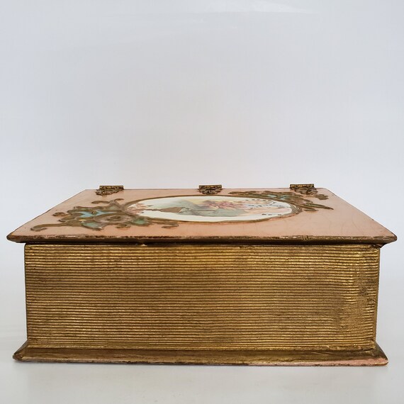 1940's Fairytale Art Faux Book Box for Secret Treasur… - Gem