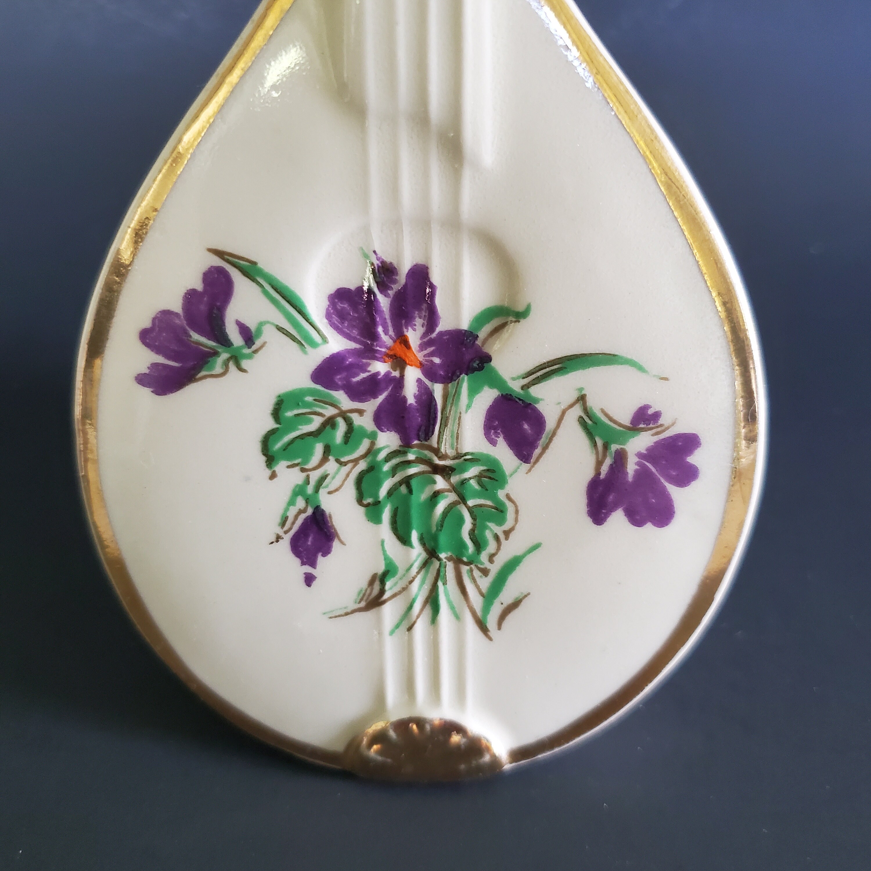 Vintage Moyer Mandolin Hanging Wall Pocket Planter Pot W/ Hand Painted ...
