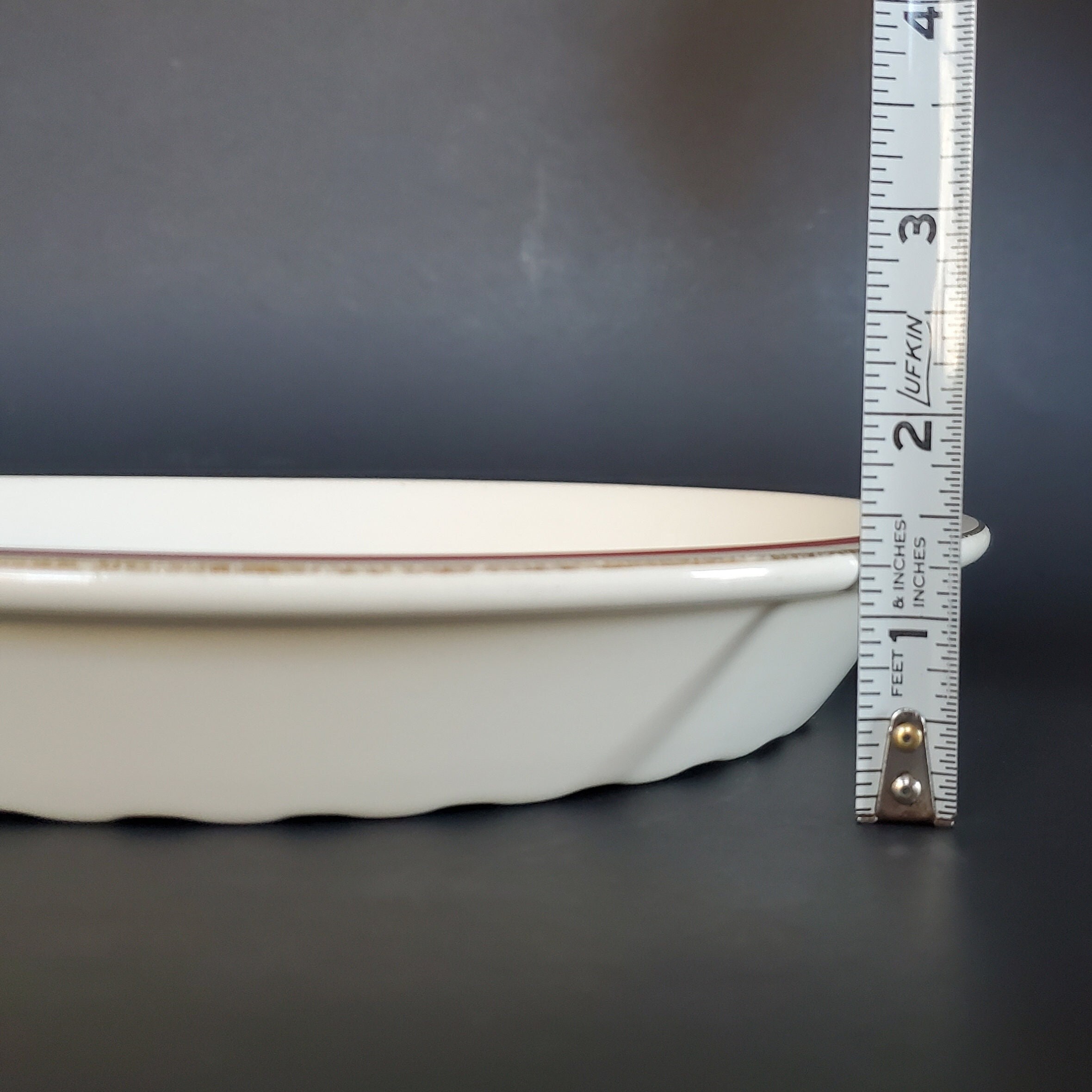 Paden City Pottery Bak-serv Oven Proof Ceramic Pie Pan Plate, Good ...