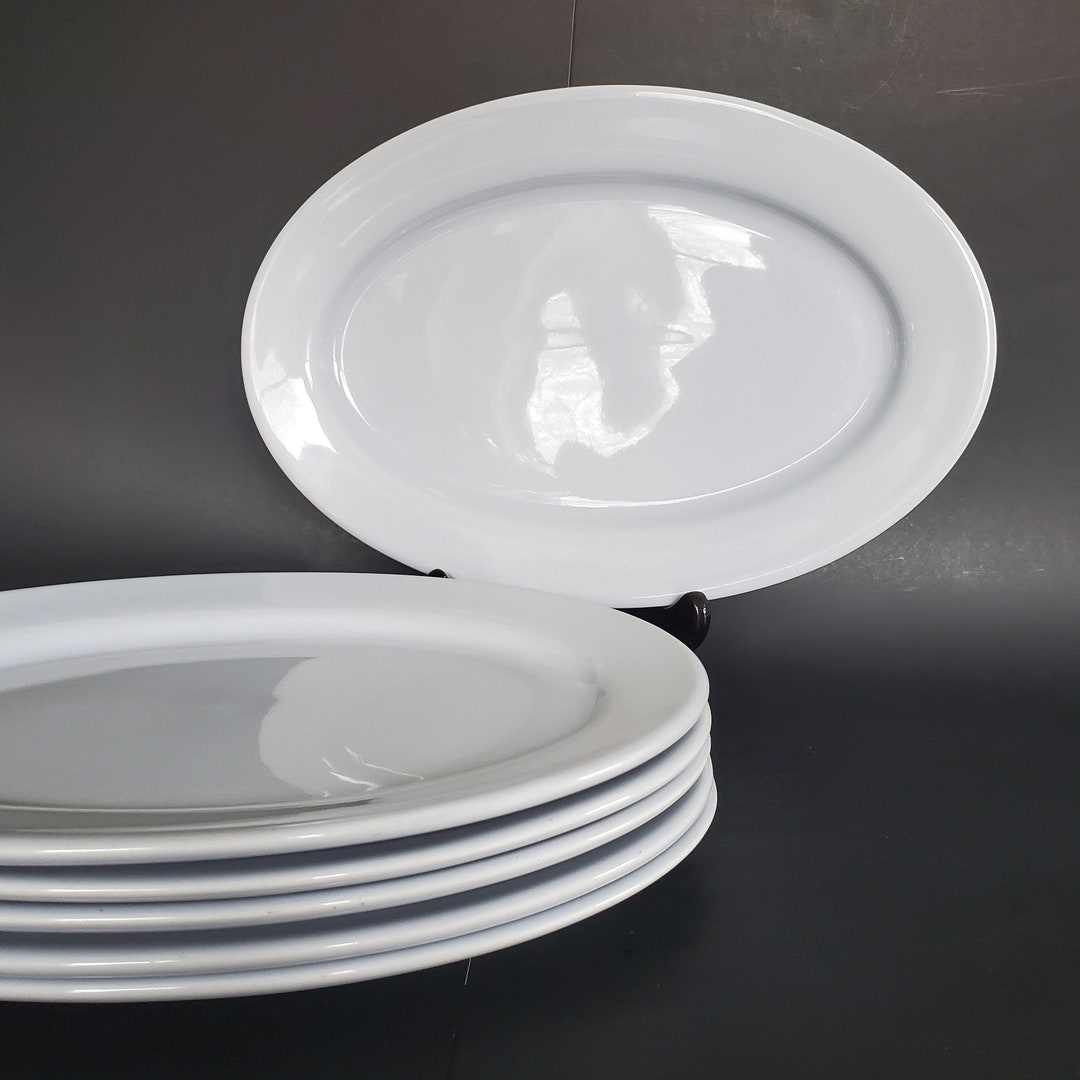 MCM Iroquois China Restaurant/ Hotel Ware Set of 6 Gray Oval Serving ...