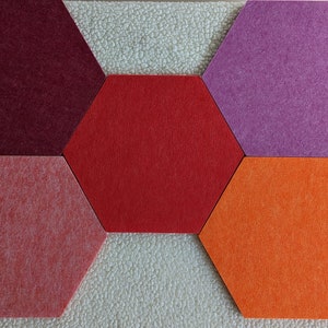 Hexagon Pin Board| Memo Board | DIY Colors Message Board | Idea Board ...