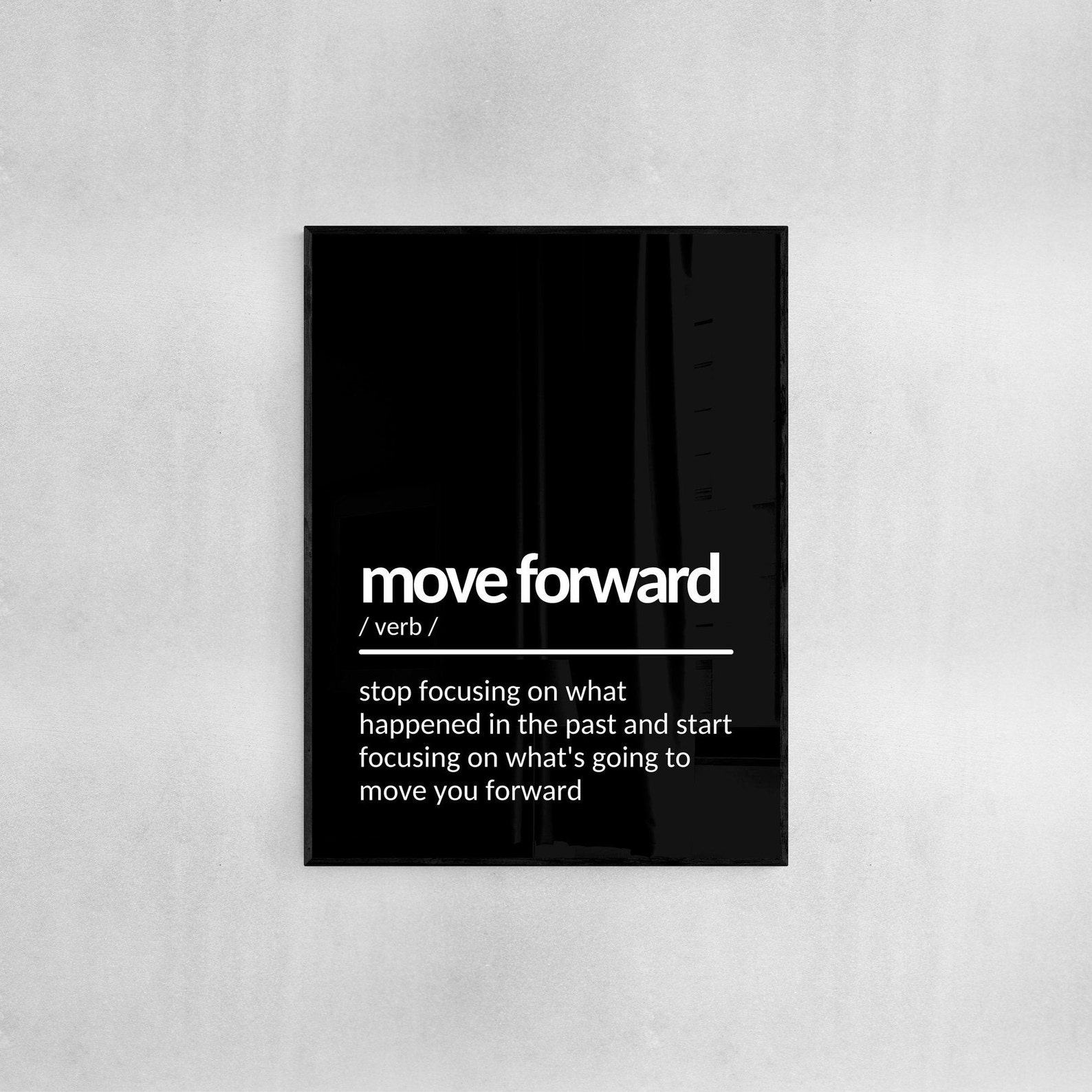 Move Forward Definition Quote - Etsy