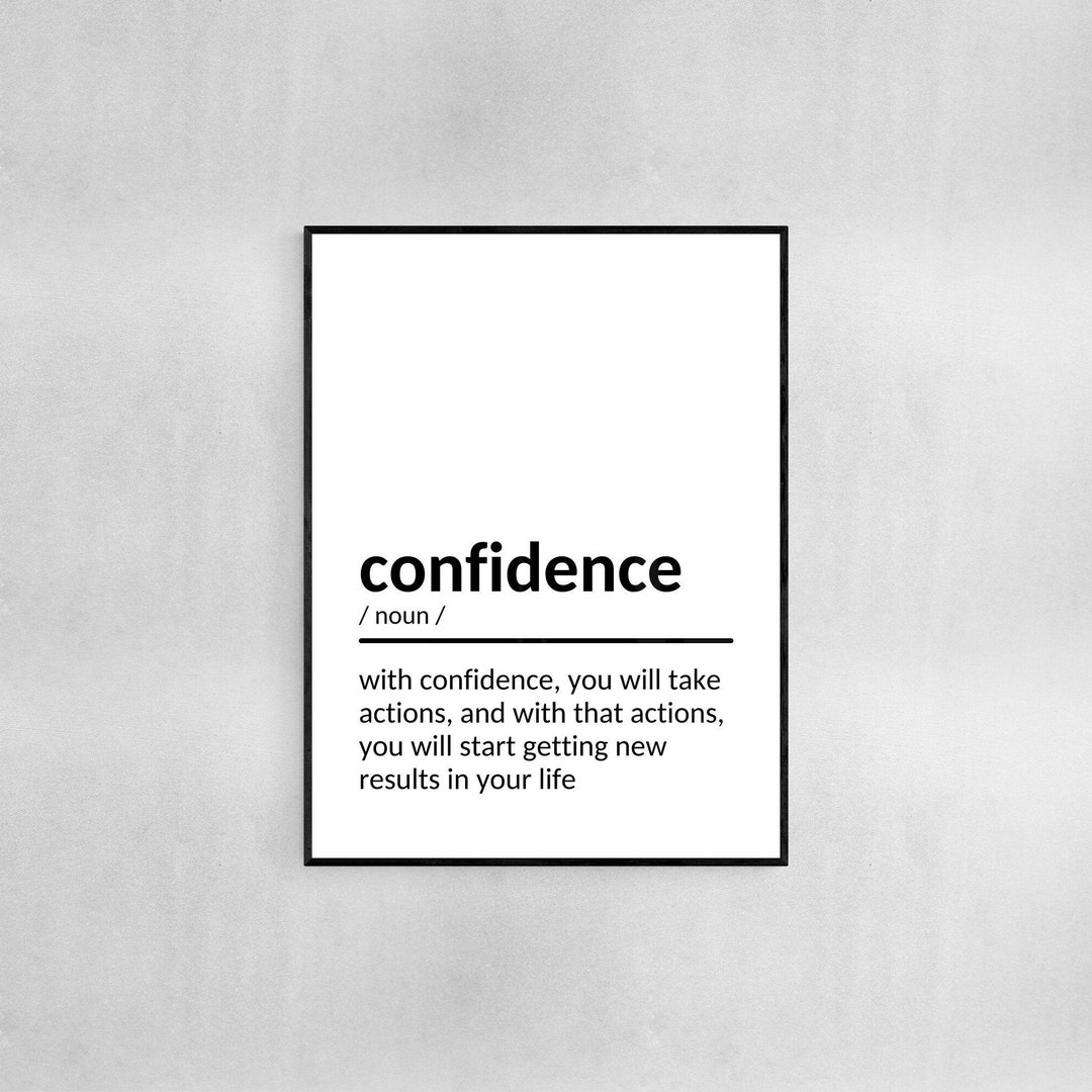 Confidence Happiness Be Yourself Positivity Mindset - Etsy