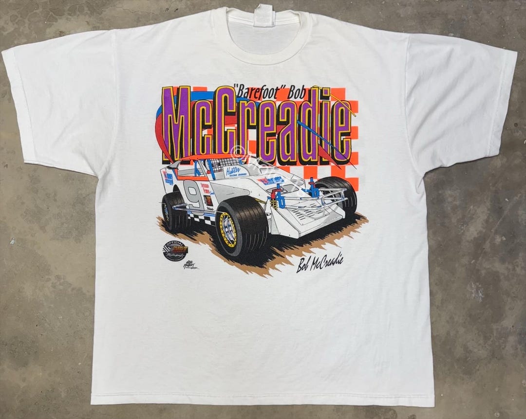 Vintage 1998 “barefoot” Bob Mccreadie Dirt Modified Tee - XL - Etsy
