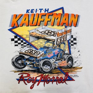 Rare! Vintage 1986 Keith Kauffman / Roy Morral Sprint Car Hoodie ...