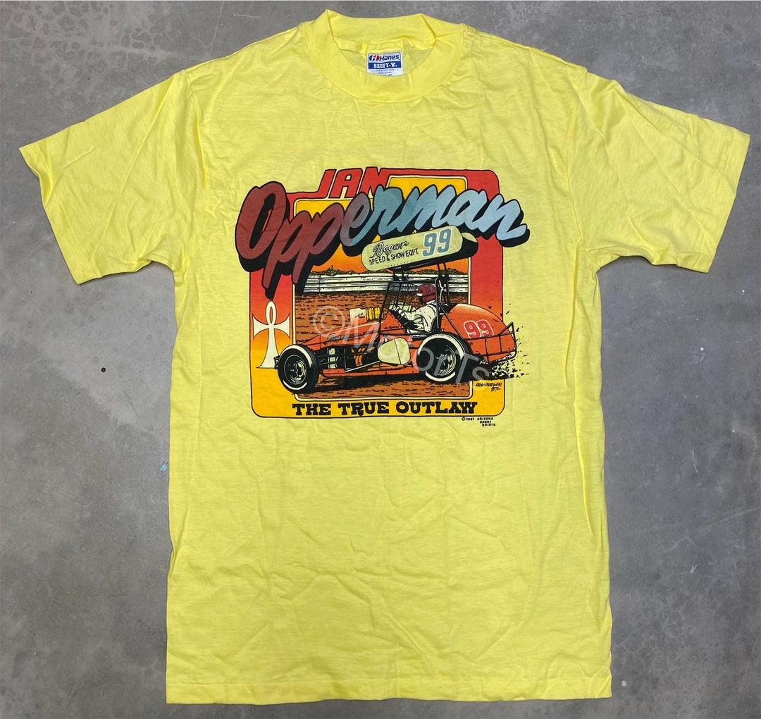 Vintage NOS 1987 Jan Opperman OPP Sprint Car Tee Medium - Etsy