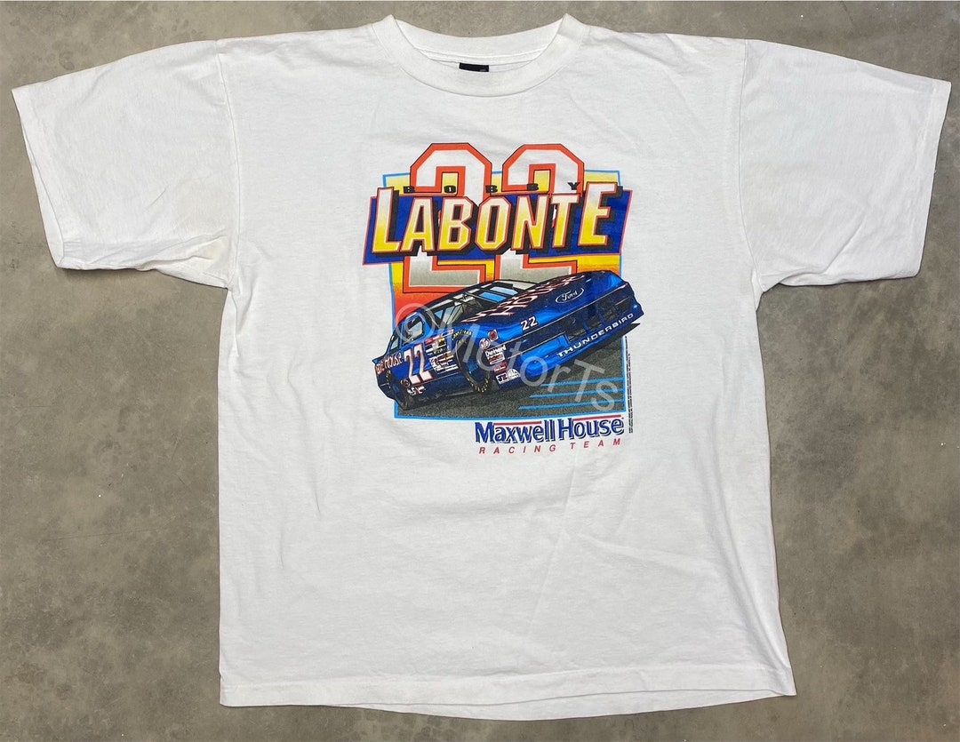 1993 Bobby Labonte #22 Maxwell House Ford Nascar Tee - XL - Etsy