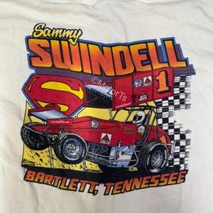 Rare! Vintage 1986 Sammy Swindell Sprint Car Tee - Medium - Etsy