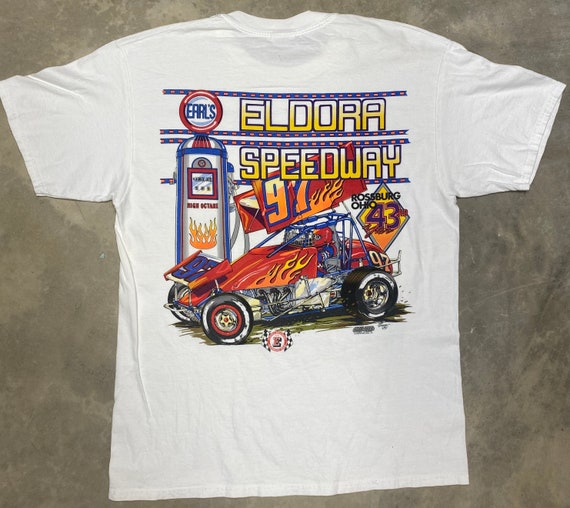 Vintage 1997 Eldora Speedway “Big E” Tee - Large - Gem