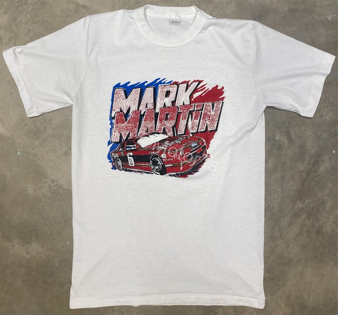 Vintage 1990 Mark Martin / Folgers #6 Ford Nascar Tee - Medium - Etsy