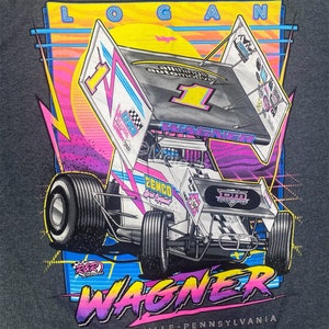 2021 Logan Wagner / Zemco Racing Sprint Car Tee - Large - Etsy