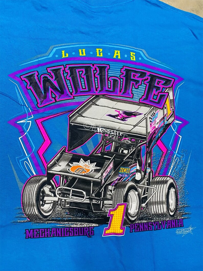 NOS 2016 Lucas Wolfe / Zemco Racing Sprint Car Tee - 2XL - Etsy