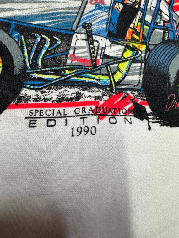 Rare! Vintage 1990 Danny Olmstead Sprint Car Sweatshi… - Gem
